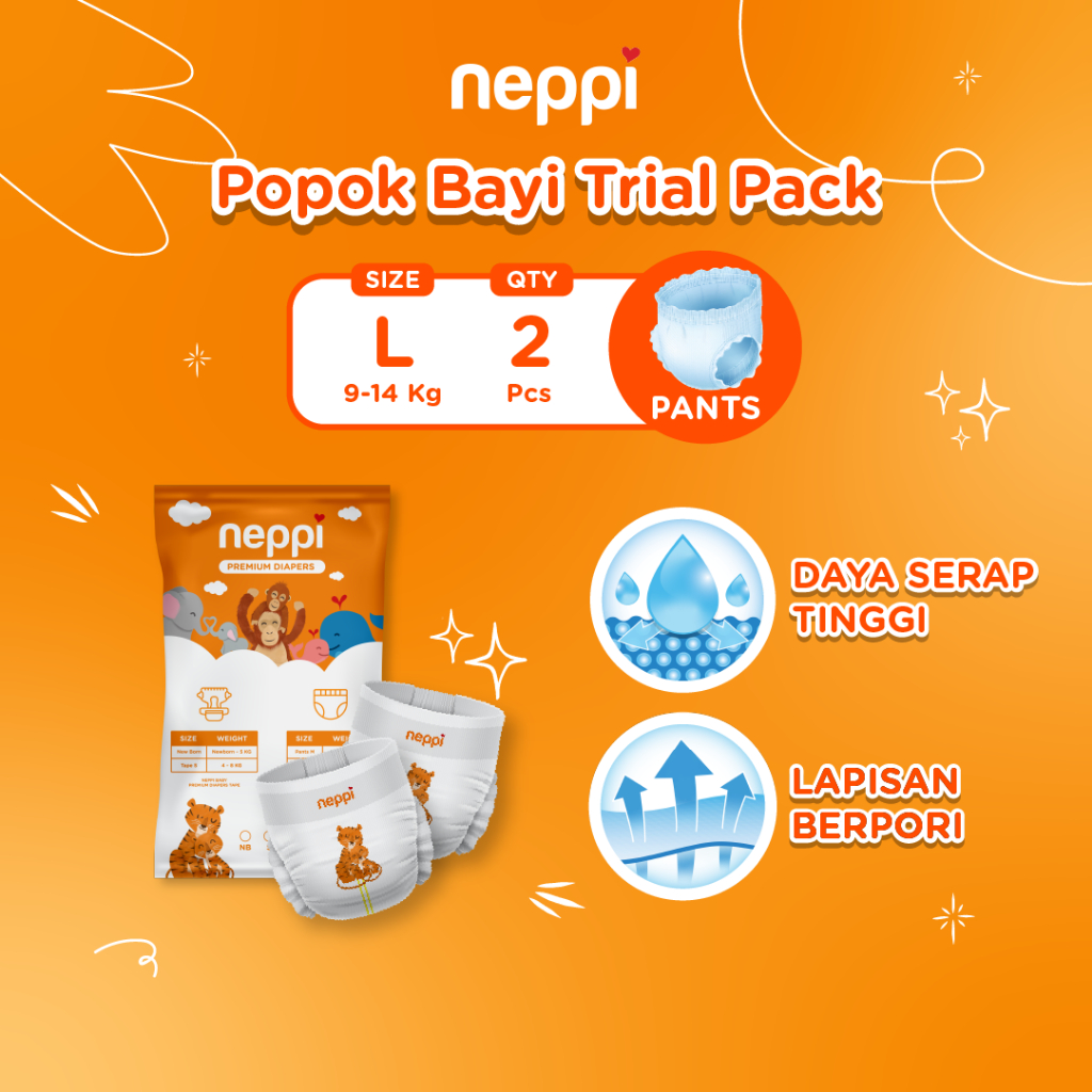 Jual Trial Pack - Neppi Pants L | Shopee Indonesia