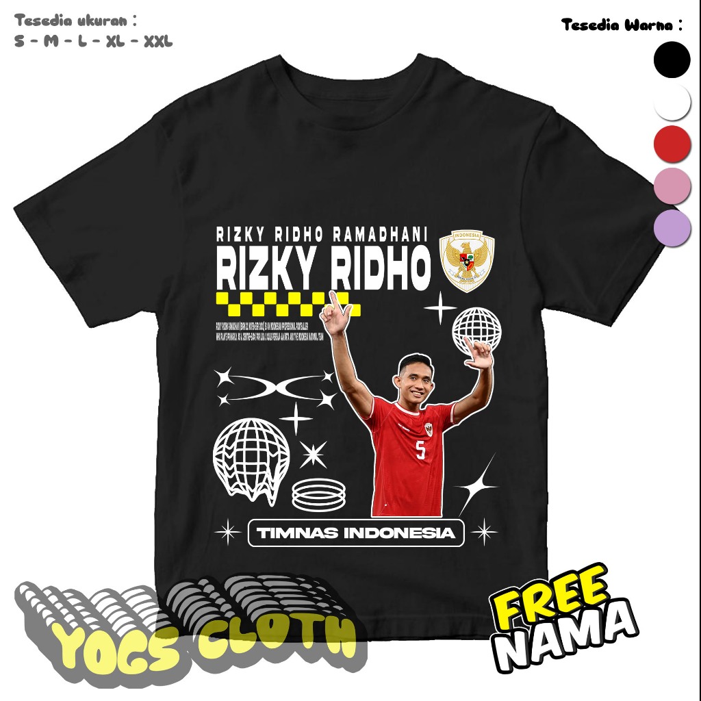 Jual NEW KAOS TIMNAS INDONESIA RIZKY RIDHO FREE NAMA BISA COD | Shopee ...