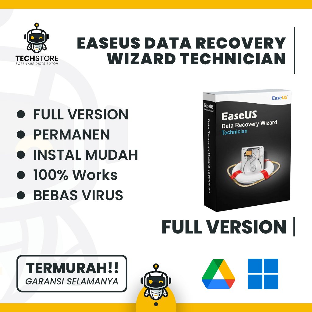 Jual EaseUS Data Recovery Wizard Technician 17 Full Version | Windows ...