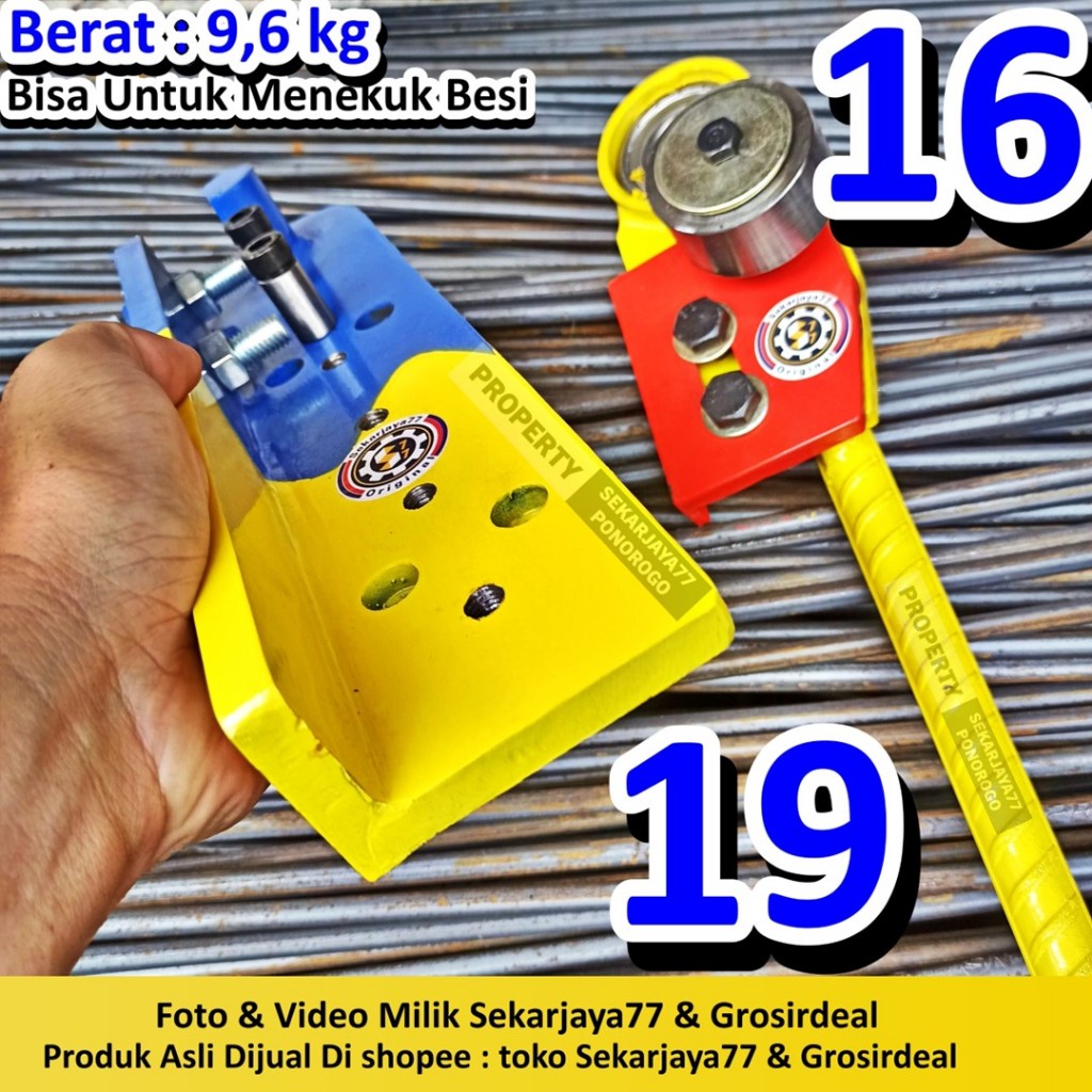 Jual Penekuk Besi Beton Pembengkok Besi Beton 16 mm ULIR SNI TS420 D16 ...