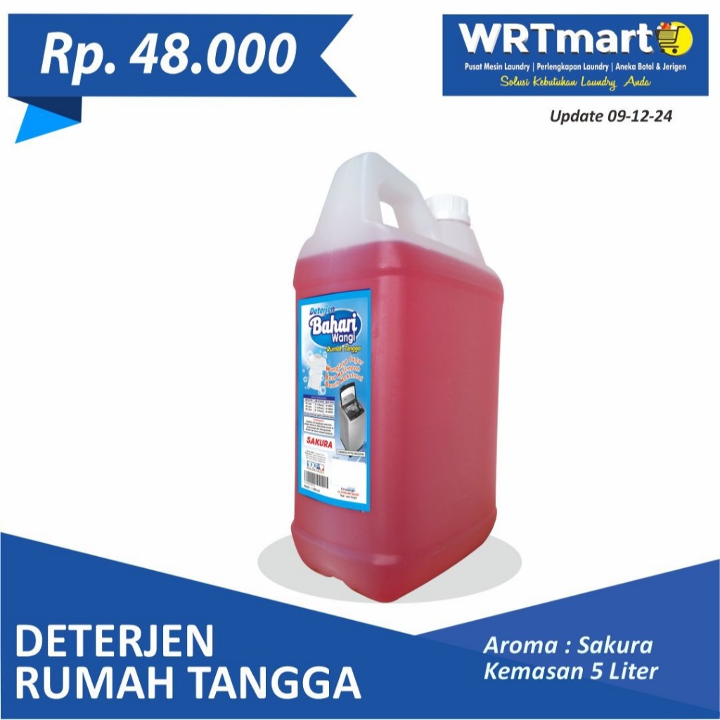 Jual DETERJEN CAIR 5 LITER | DETERJEN LAUNDRY RUMAH TANGGA | DETERJEN ...