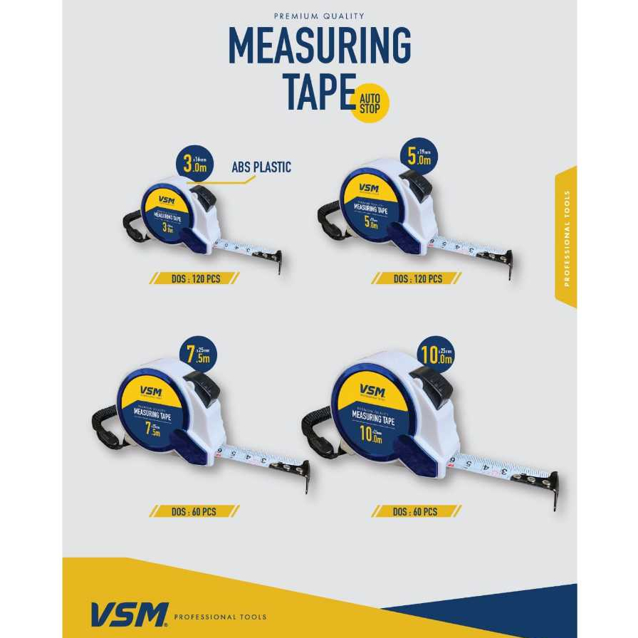 Jual Meteran Autostop (READY MERK VSM/STARCLASSIC - 5MT) | Shopee Indonesia
