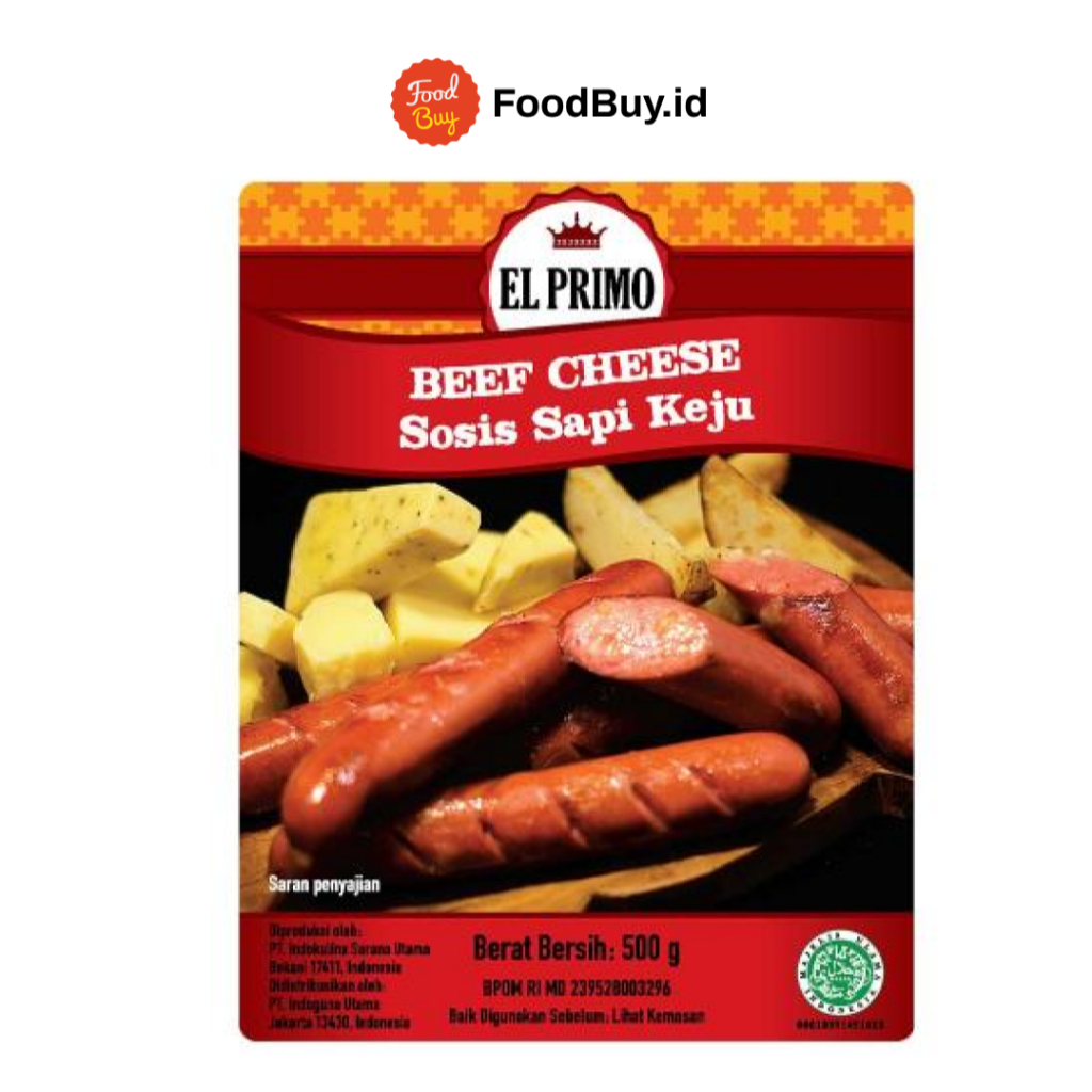 Jual Sosis El Primo Beef Cheese Sausage 500 gr | Shopee Indonesia