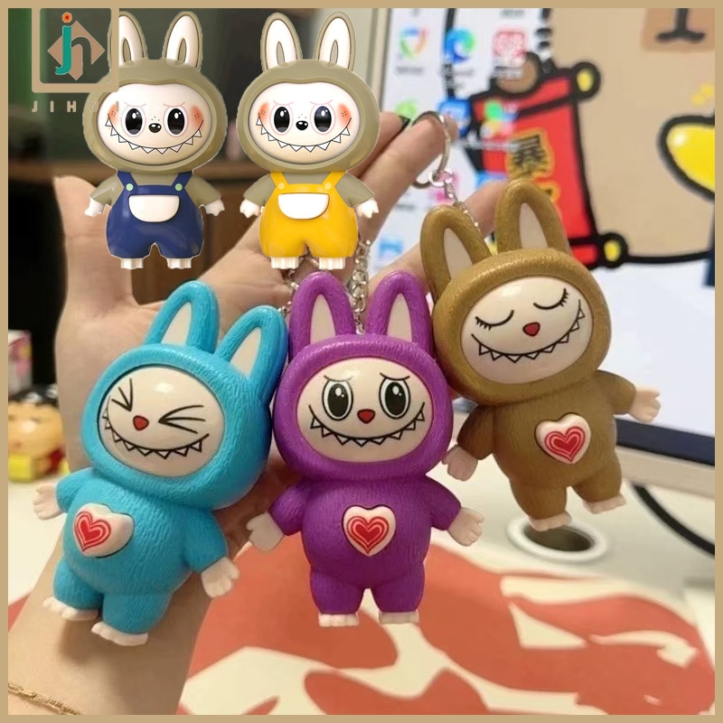 Jual JIHUI Gantungan Kunci Tas Mainan Boneka labubu/ Mainan Dekompresi ...