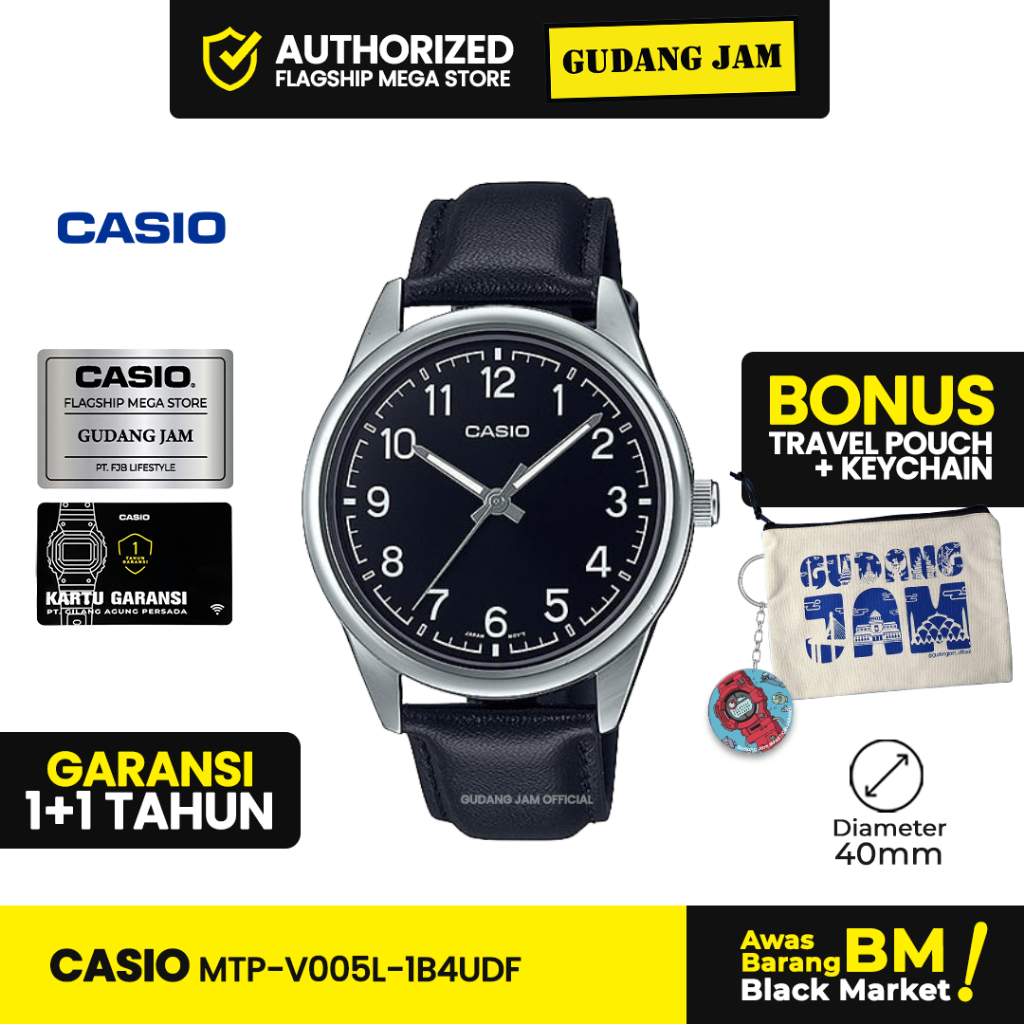 Jual Jam Tangan Casio Mtp V005l 1b4udf Mtp V005l 1b4 Mtp V005l Mtp V005 Mtpv005l Mtp V005l