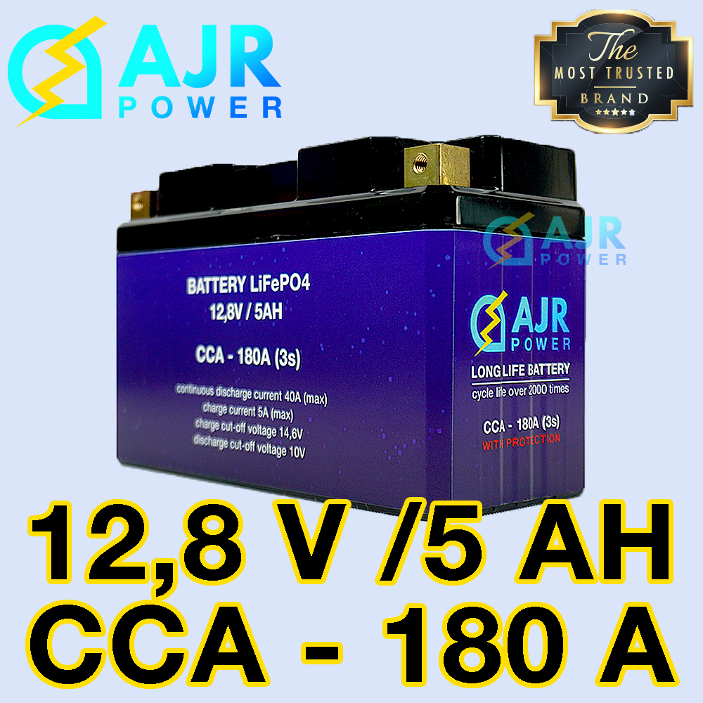 Jual AKI ACCU LITHIUM BATTERY BATERAI LiFePo4 AJR POWER Sepeda motor ...