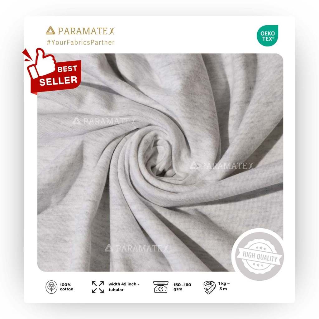 Jual Paramatex Bahan Kain Kaos Cotton Combed 30'S + Rib Per Kg | Shopee Indonesia