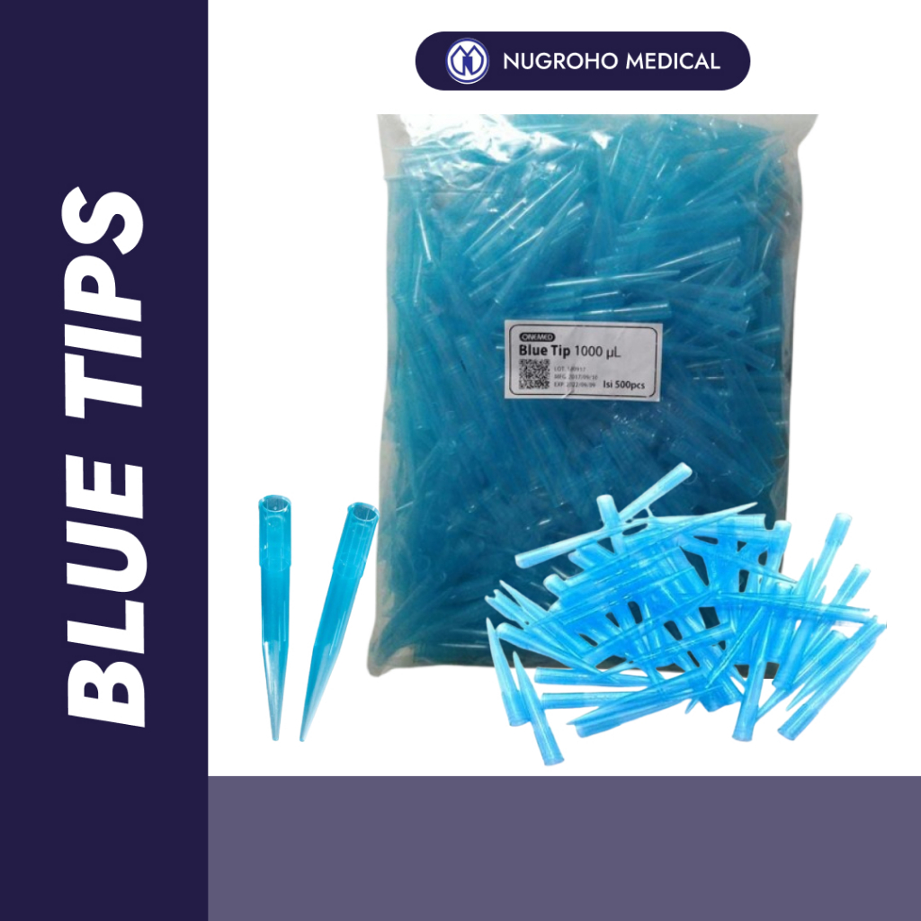Jual BLUE TIPS MICROPIPET ONEMED/BLUE TIPS 500'S / PACK ISI 500 ...