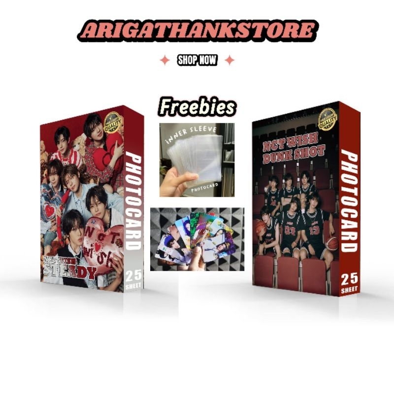 Jual PHOTOCARD KPOP NCT WISH STEADY & DUNK SHOOT dua sisi (isi 25 sheet) | Shopee Indonesia