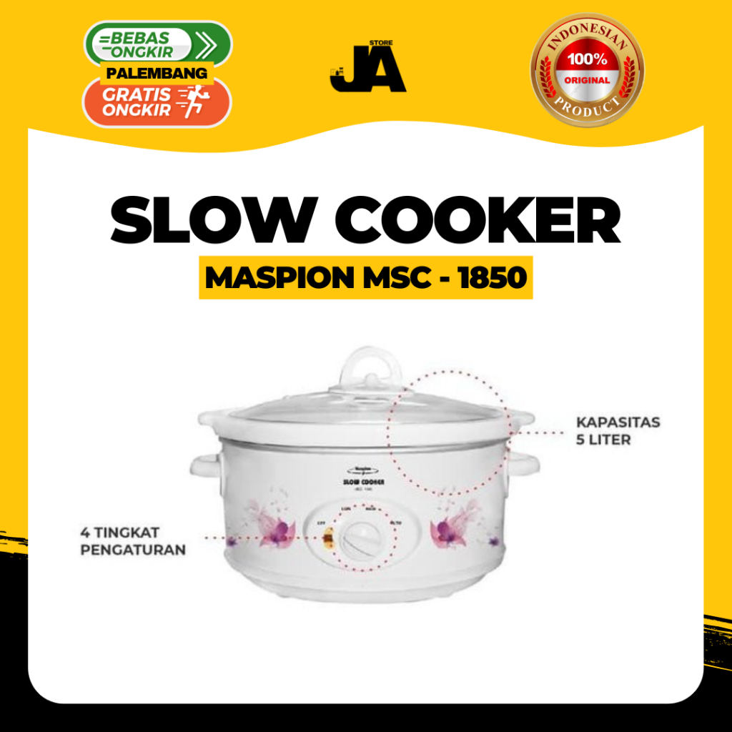 Jual Slow Cooker Maspion MSC-1850 (5 Liter) / Pemasak Pelan / Makanan ...