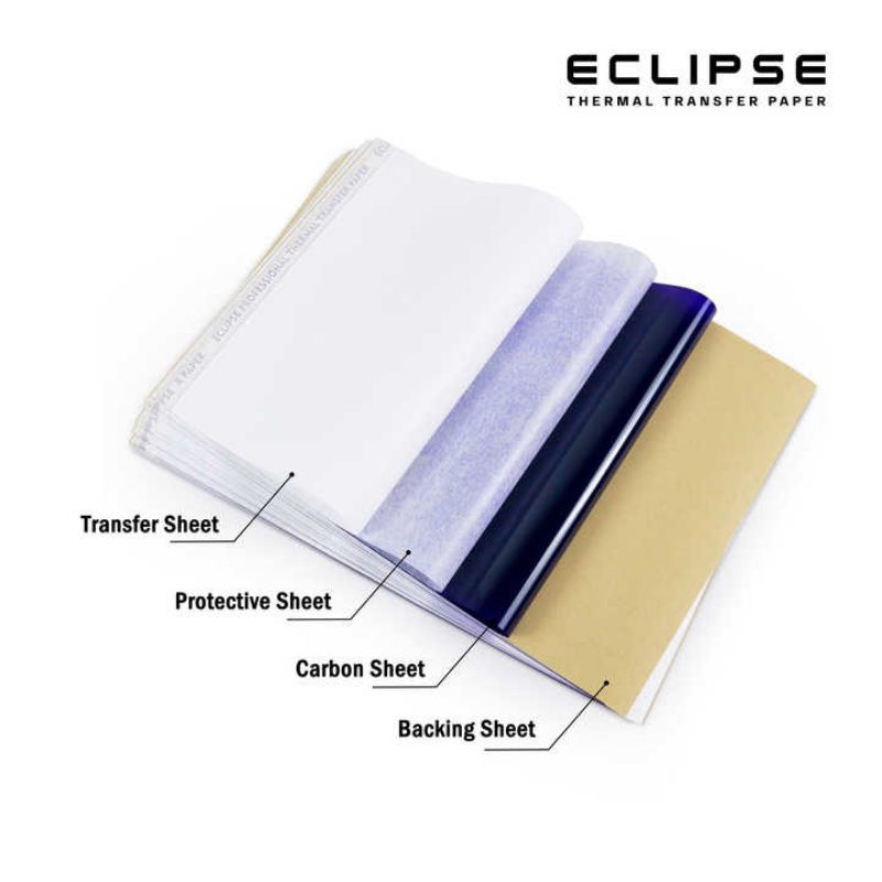 Jual Eclipse Tattoo Thermal Paper Eceran Perlembar | Shopee Indonesia