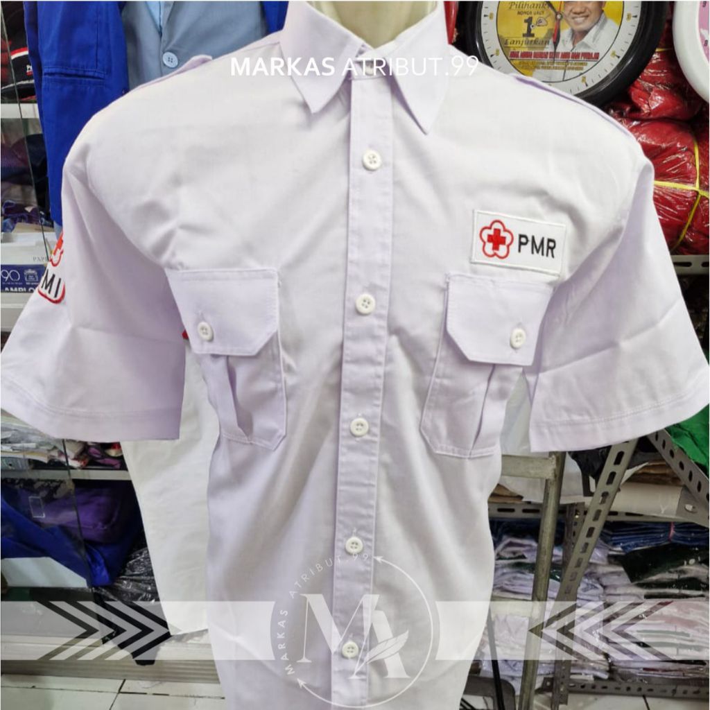 Jual KEMEJA PMI / KEMEJA PMR / BAJU PALANG MERAH INDONESIA | Shopee ...