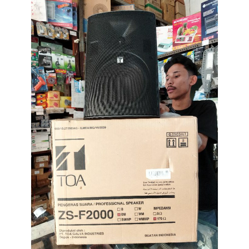 Jual speaker dinding TOA ZS-F2000Bm/Wm original garansi 1 tahun | Shopee Indonesia