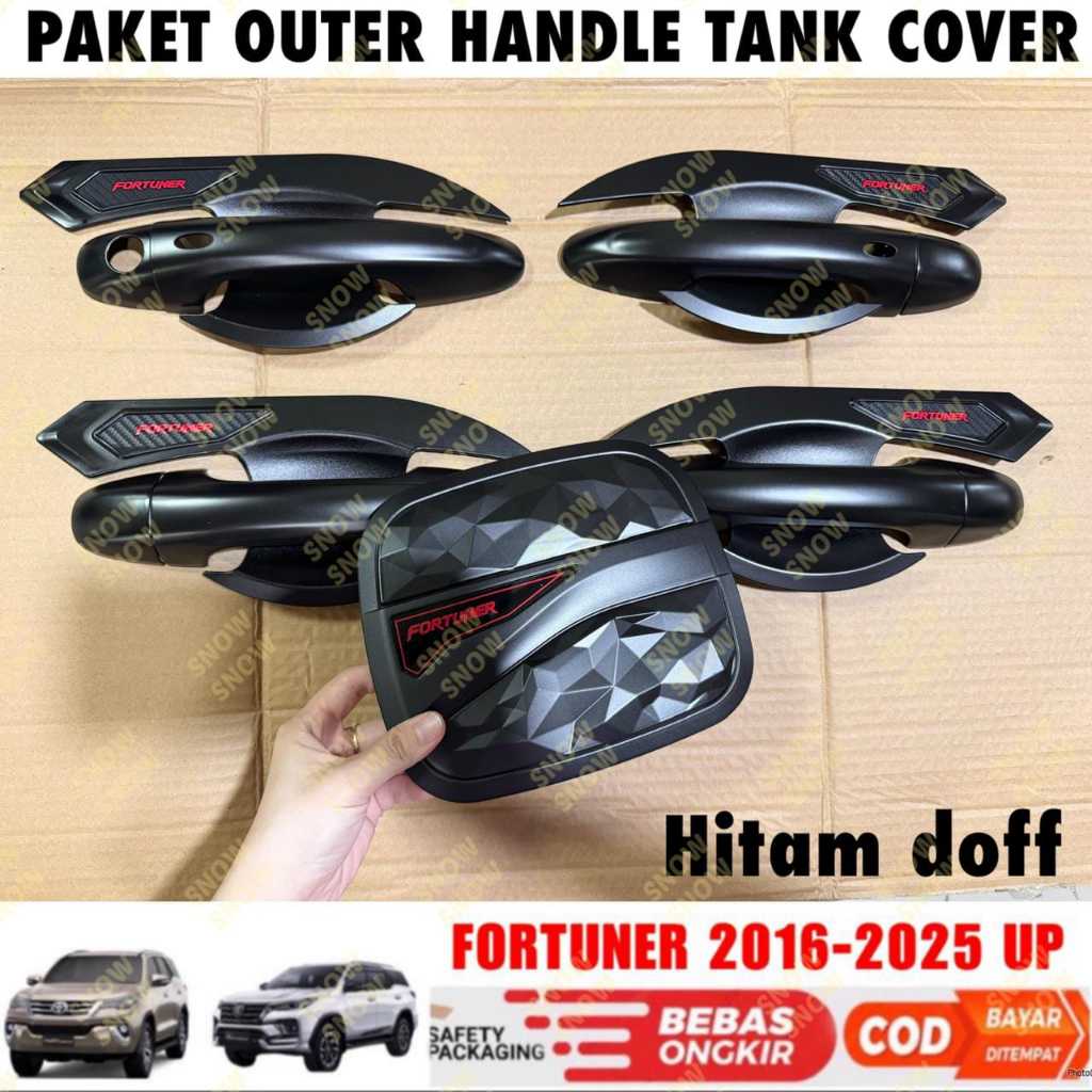 Jual Paket Outer Handle Tank Cover All New Fortuner 2016 2022 2023 2024 2025 2026 2027 Hitam ...