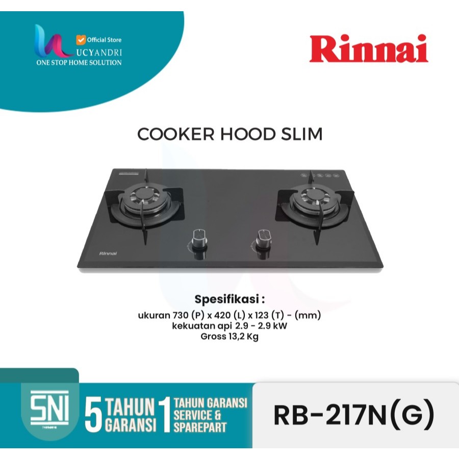 Jual Kompor Gas Tanam Built-in Gas Hob 2 tungku RINNAI RB 217 NG NEW PRODUK | Shopee Indonesia