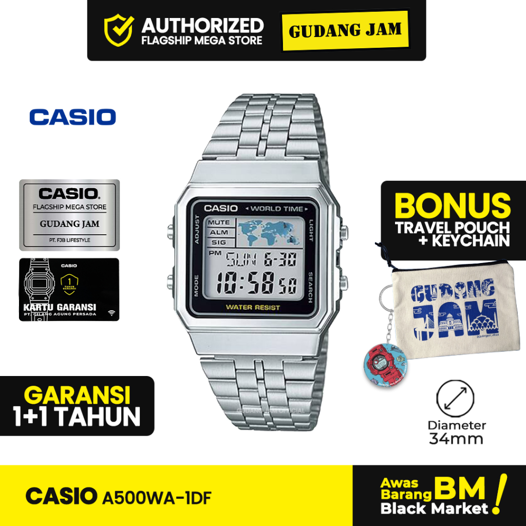 Jual Jam Tangan Casio A500WA-1DF A500WA 1DF A500WA A500 | Shopee Indonesia