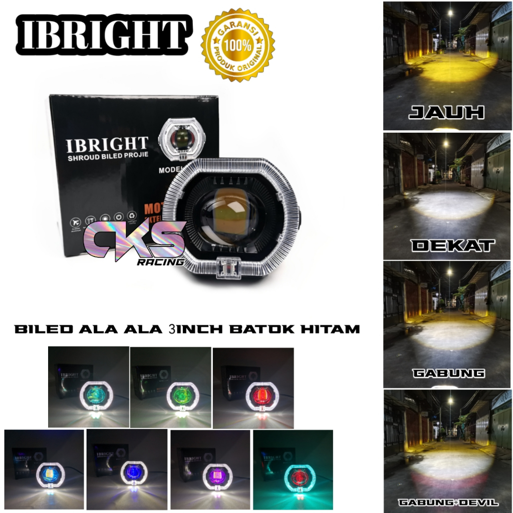 Jual IBRIGHT Lampu Projie Biled Ala Ala Cut Off 3 Inch Original Premium ...