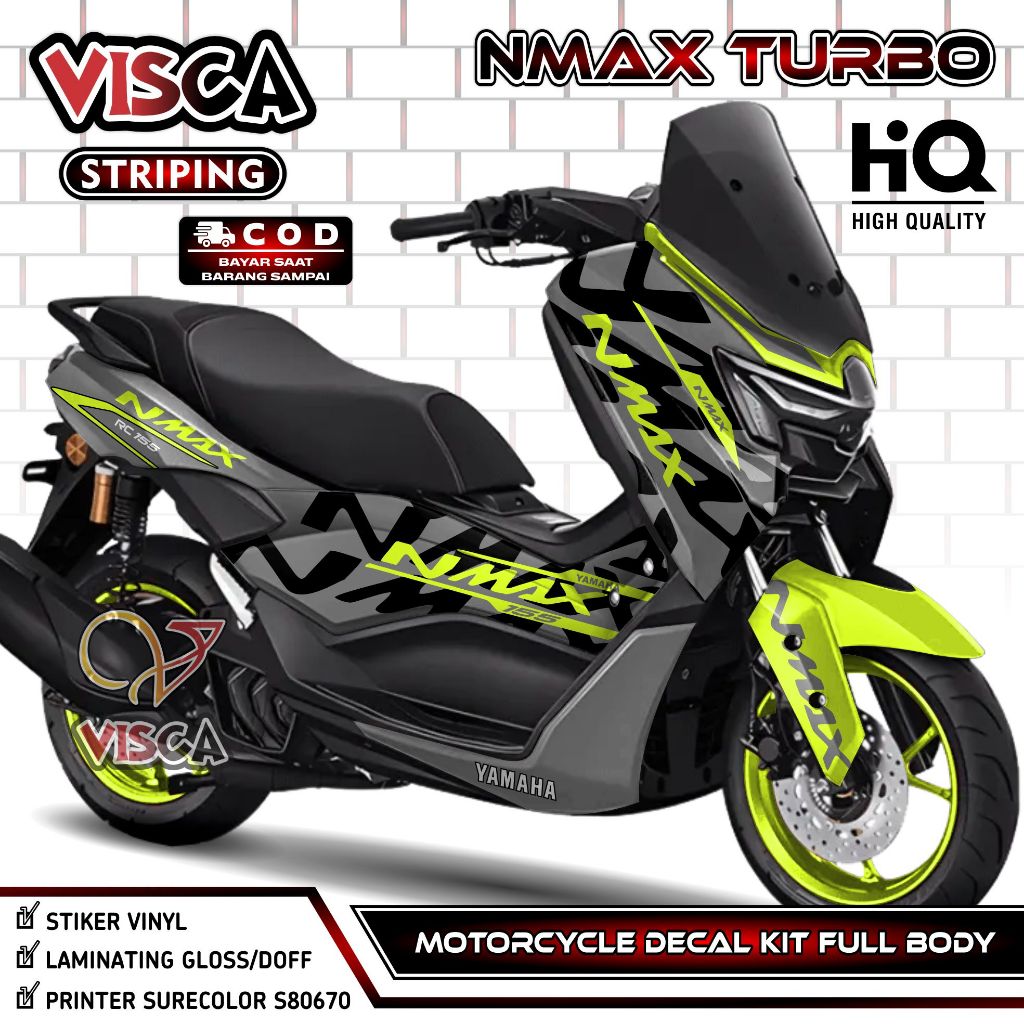 Jual Decal NMAX Turbo Full Body - Stiker Motor NMAX Neo Fullbody ...