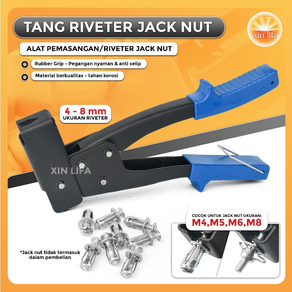Jual Tang Rivet Jack Nut Tool Alat Penarik Jack Nut 10 inchi M4 M5 M6 ...