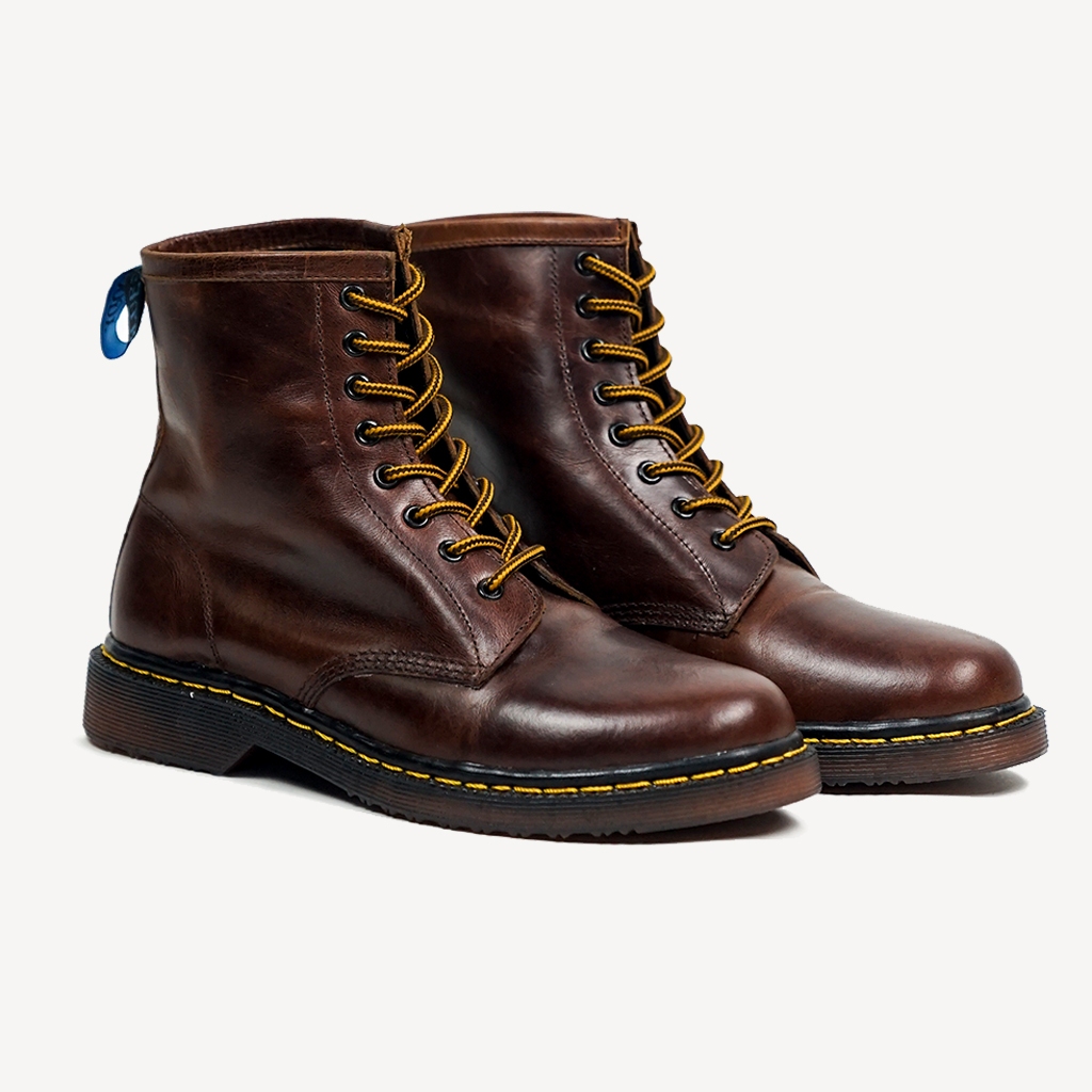 Jual Floody Blue I Sepatu Kulit Boots Pria I Boogie Hopkins High ...