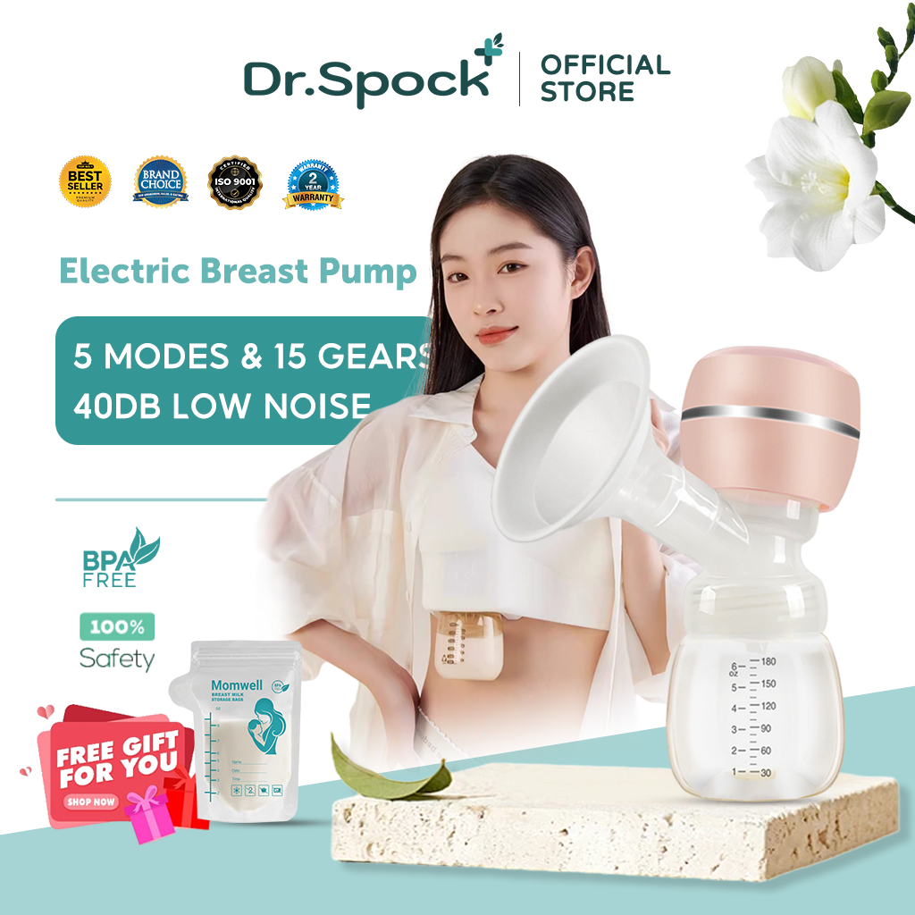 Jual Dr.Spock Pompa ASI Elektrik / Wireless Pompa ASI Electric 180ml Portable Pomping ASI ...