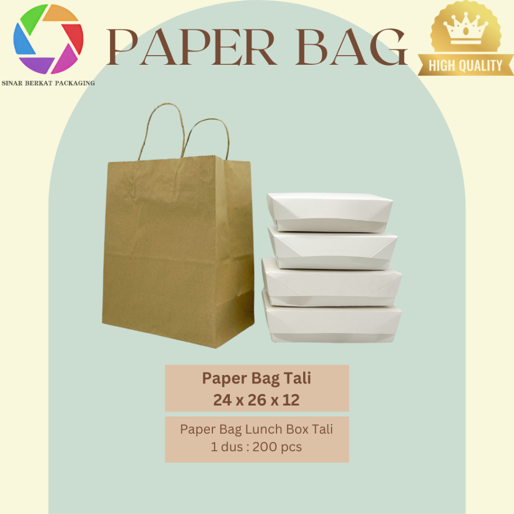 Jual Paper Bag Tali / Kantong Belanja Tali | Shopee Indonesia