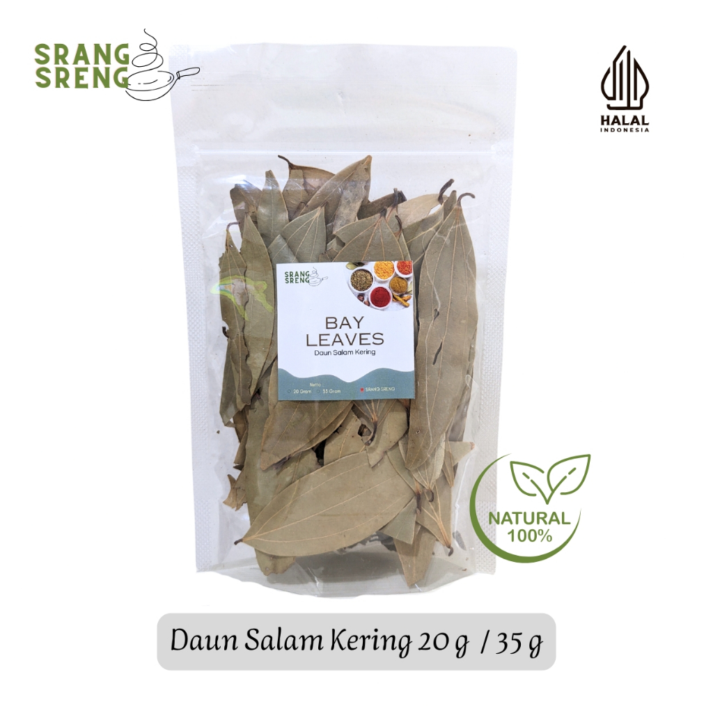 Jual Daun Salam India 20 g & 35 g | Bay Leaves | Daun Salam Kering | Bumbu Rempah & Herbal ...