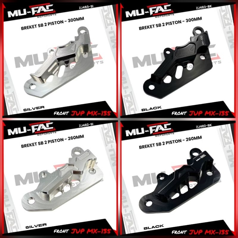 Jual Breket / bracket Cnc untuk kaliper 2p Nissin Samurai / Rcb 2p E series dan S series disc ...