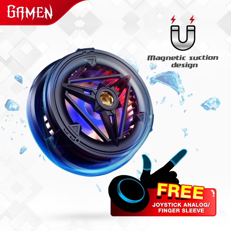 Jual [Free Item] GAMEN Fan Cooler Hp Magnetic RGB Light GMR03 Heatsink ...