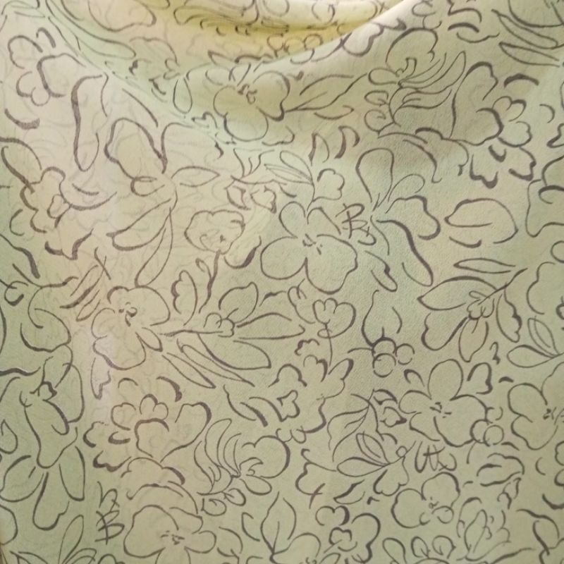 Jual kain sifon motif bunga tulis import - kain sifon motif - kain ...