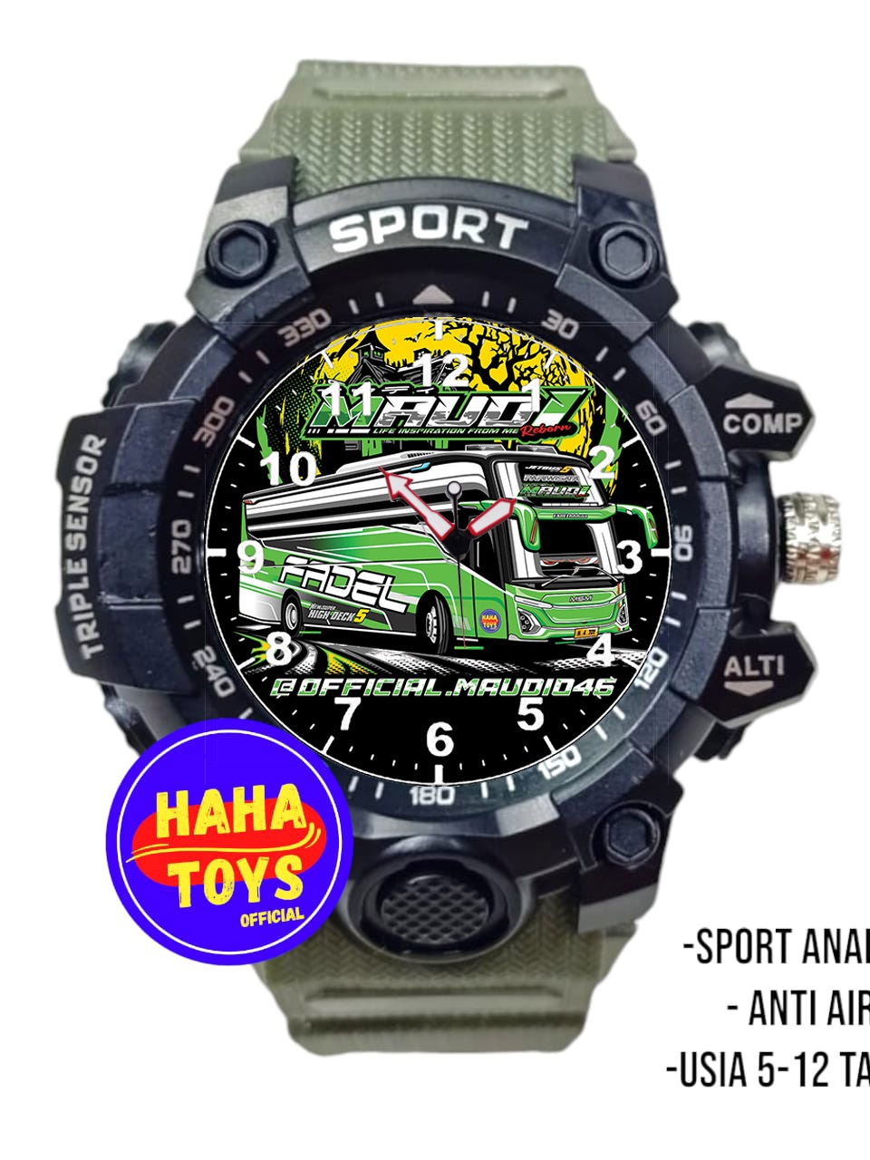 Jual Jam tangan anak bus maudi jetbus 5 basuri keren terbaru | Shopee ...
