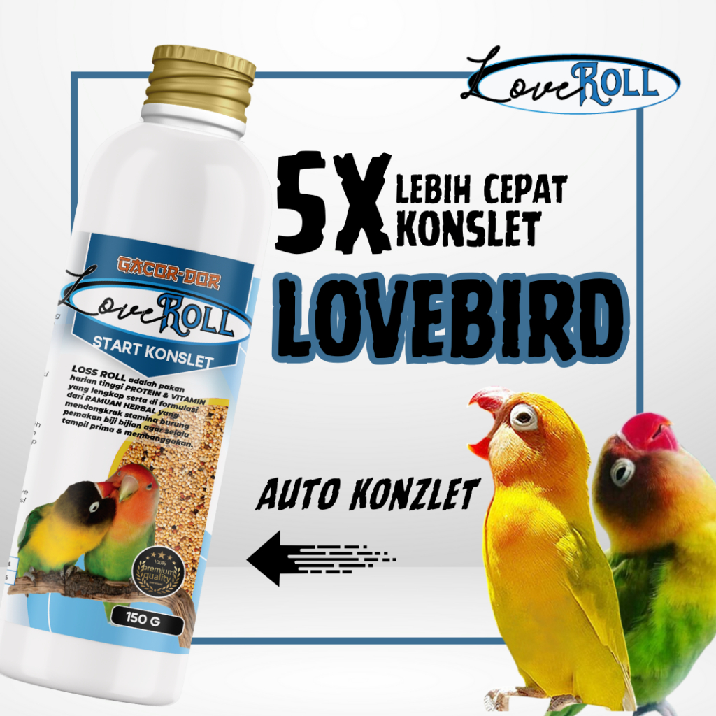 Jual GACOR DOR - Love roll - Lovebird & Burung Pemakain Biji-bijian ...