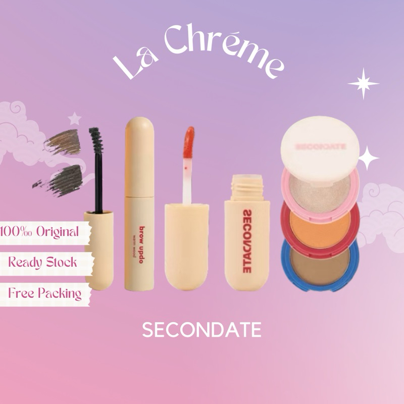 Jual SECONDATE Milky Gel Lip Tint Brunch / Secondate Brow Up Do Clear ...