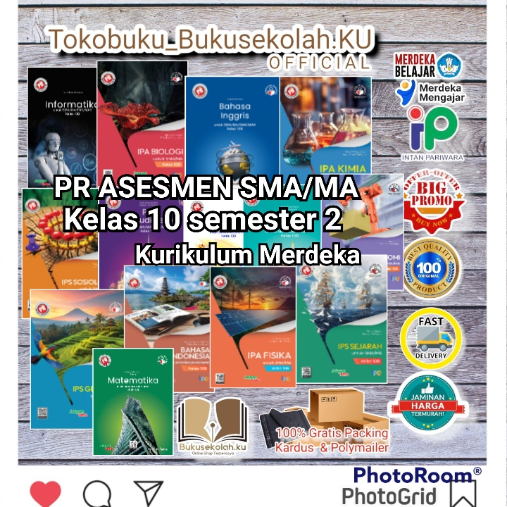 Jual diskon BUKU PR INTERAKTIF KURIKULUM MERDEKA KELAS 10 SEMESTER 1-2 SMA/MA Terbaru INTAN ...