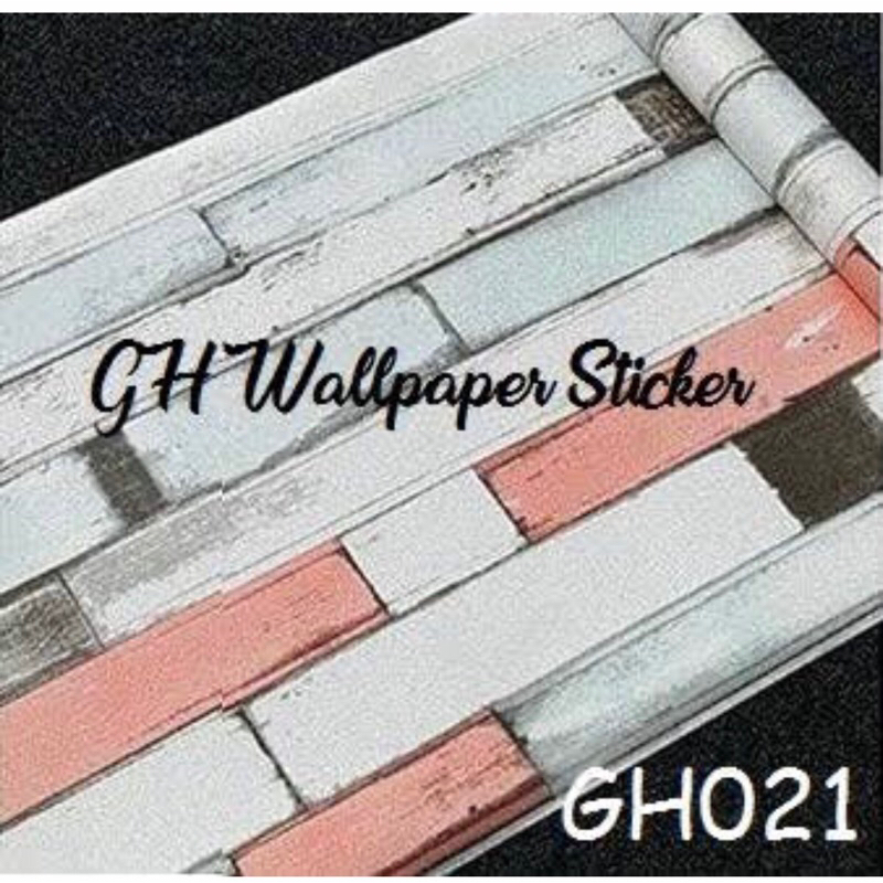 Jual Wallsticker / wallpaper / sticker dinding motif papan kayu vintage ...