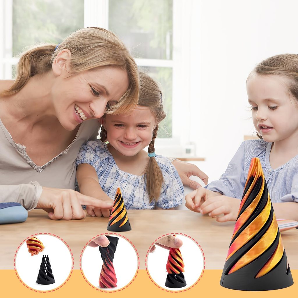 Jual Fidget Spiral Pyramid Viral 3d/Pyramid Rotary Fidget Viral Toy ...