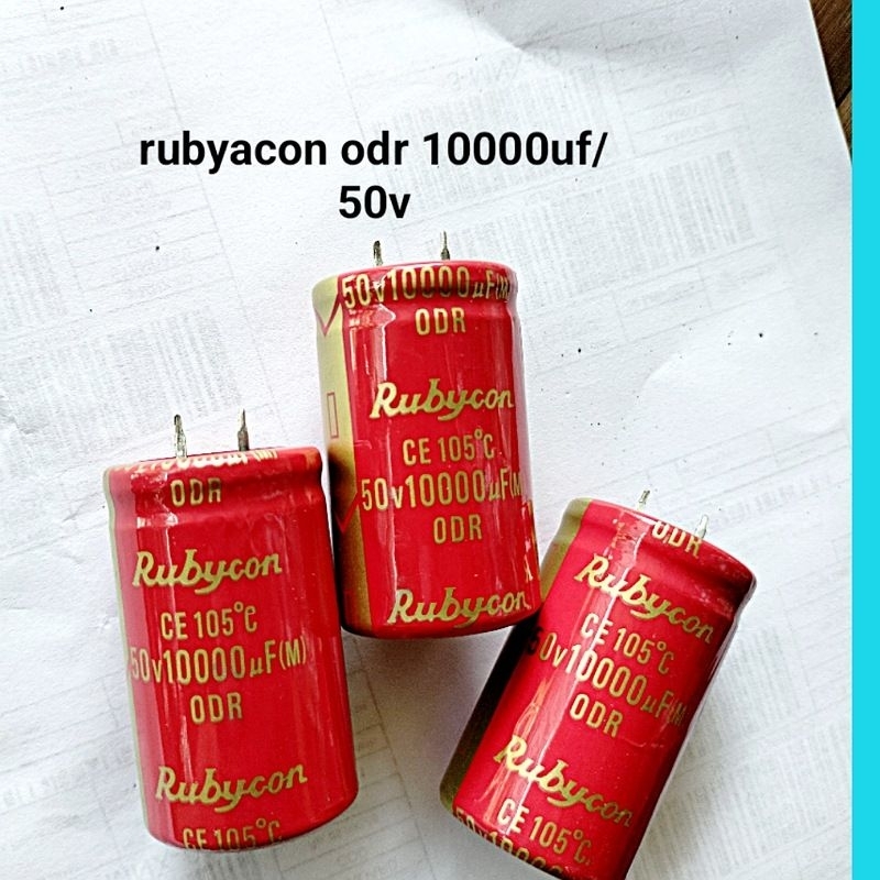 Jual elco 10000uf/50v rubycon ODR merah | Shopee Indonesia