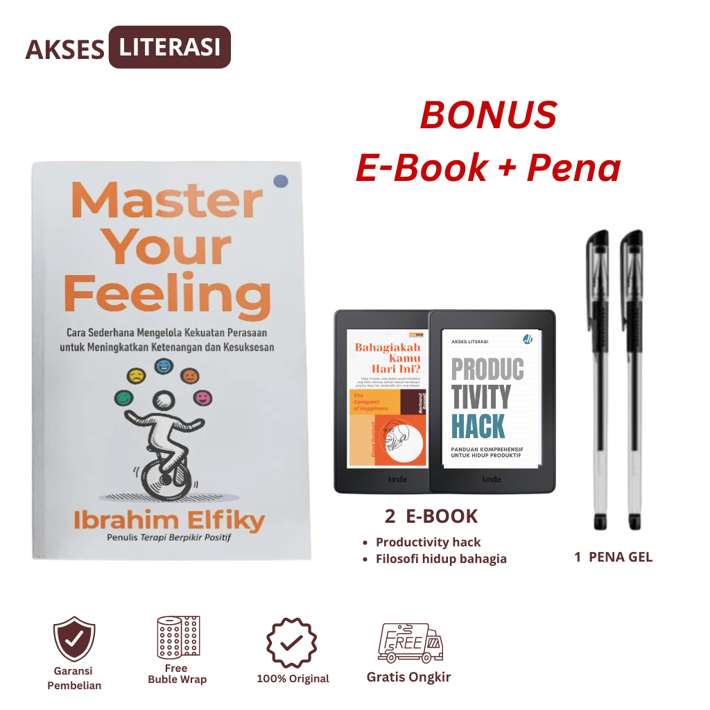 Jual [SPESIAL BONUS] Buku Master Your Feeling - Ibrahim Elfiky - Qaf | Shopee Indonesia