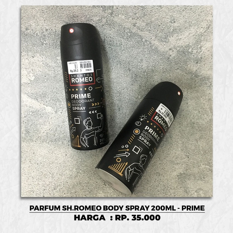Jual Parfum Deodorant Shantos Romeo – Body Spray Pria 200ml Awet Wangi ...