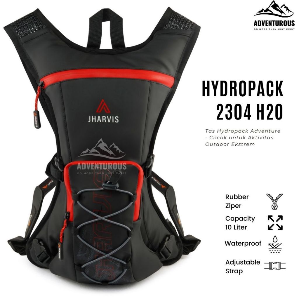 Jual Hydropack Drink Bag H20 Tas Trabas Trail Motor Cross Sepeda Backpack Waterproof JHARVIS ...