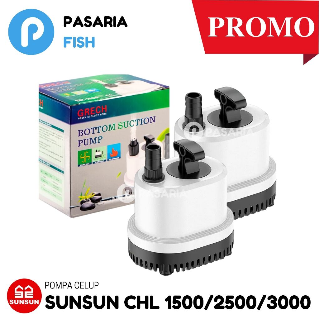 Jual SUNSUN CHL 1500/2500/3000 CHL Series Pompa Celup Kolam Ikan ...