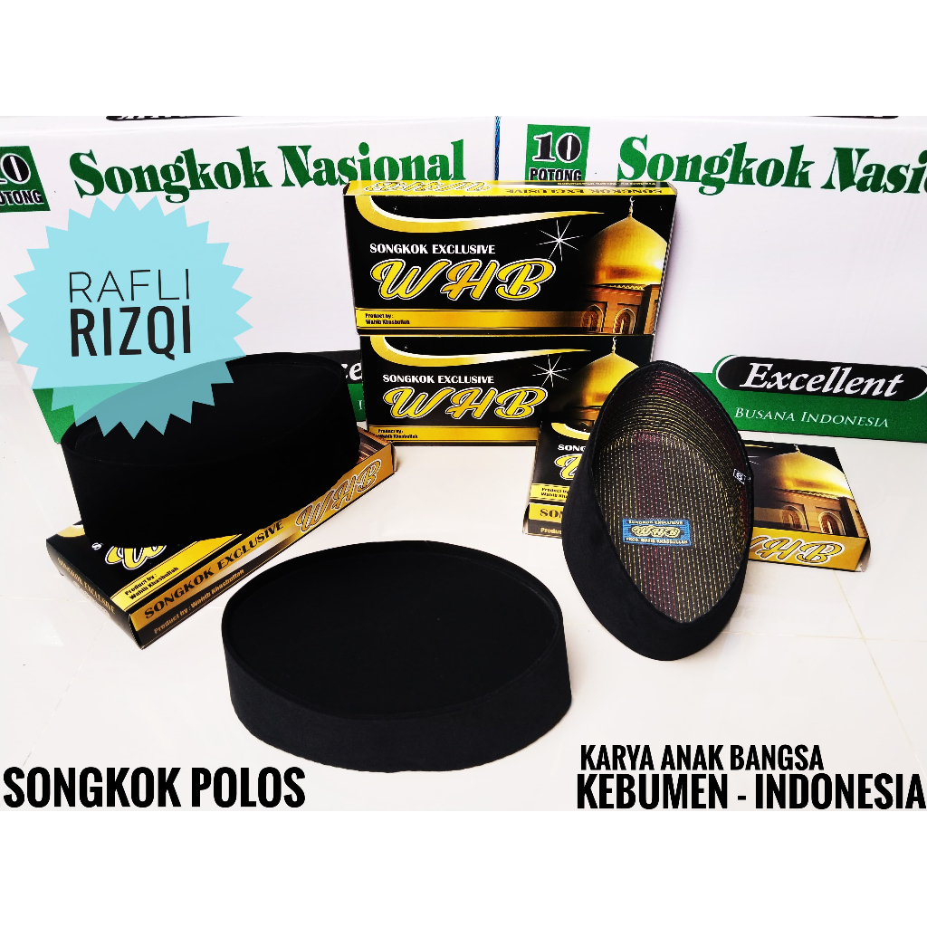 Jual Peci Songkok Kopiah Hitam Polos Dan AC Pria Anak Dan Dewasa WHB Tinggi 9Cm | Shopee Indonesia