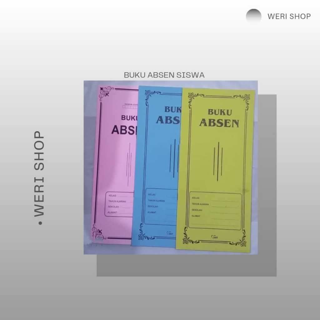 Jual BUKU ABSEN SEKOLAH / BUKU ABSEN SISWA (PER PCS) | Shopee Indonesia
