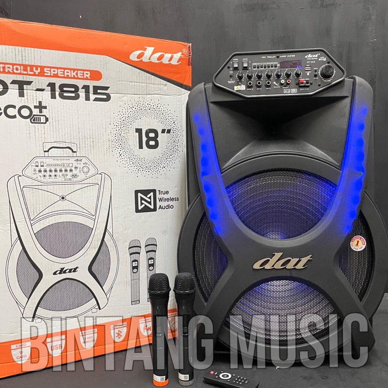 Jual speaker portable dat 1815 eco original 18 inch bluetooth DT1815 | Shopee Indonesia