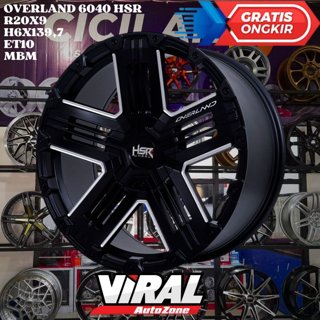 Jual Velg Mobil Ring 20 HSR OVERLAND R20 UNTUK PAJERO FORTUNER MUX EVEREST | Shopee Indonesia