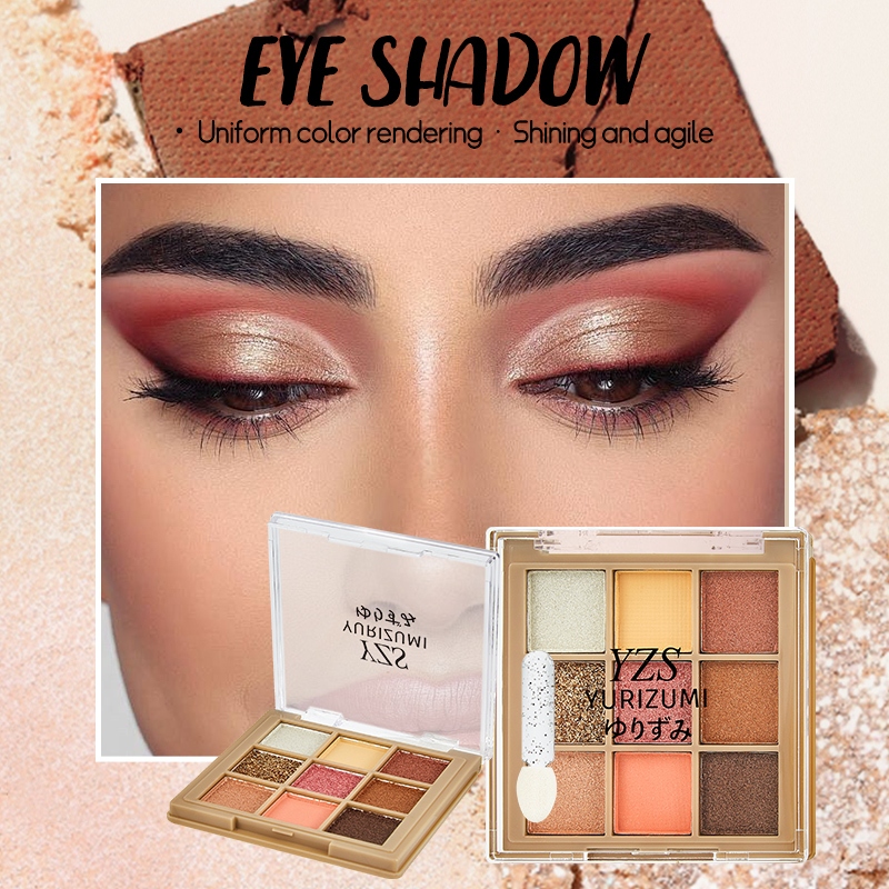 Jual Eyeshadow Yurizumi YZS Palette Shimmer Matte 9 Warna Natural ...