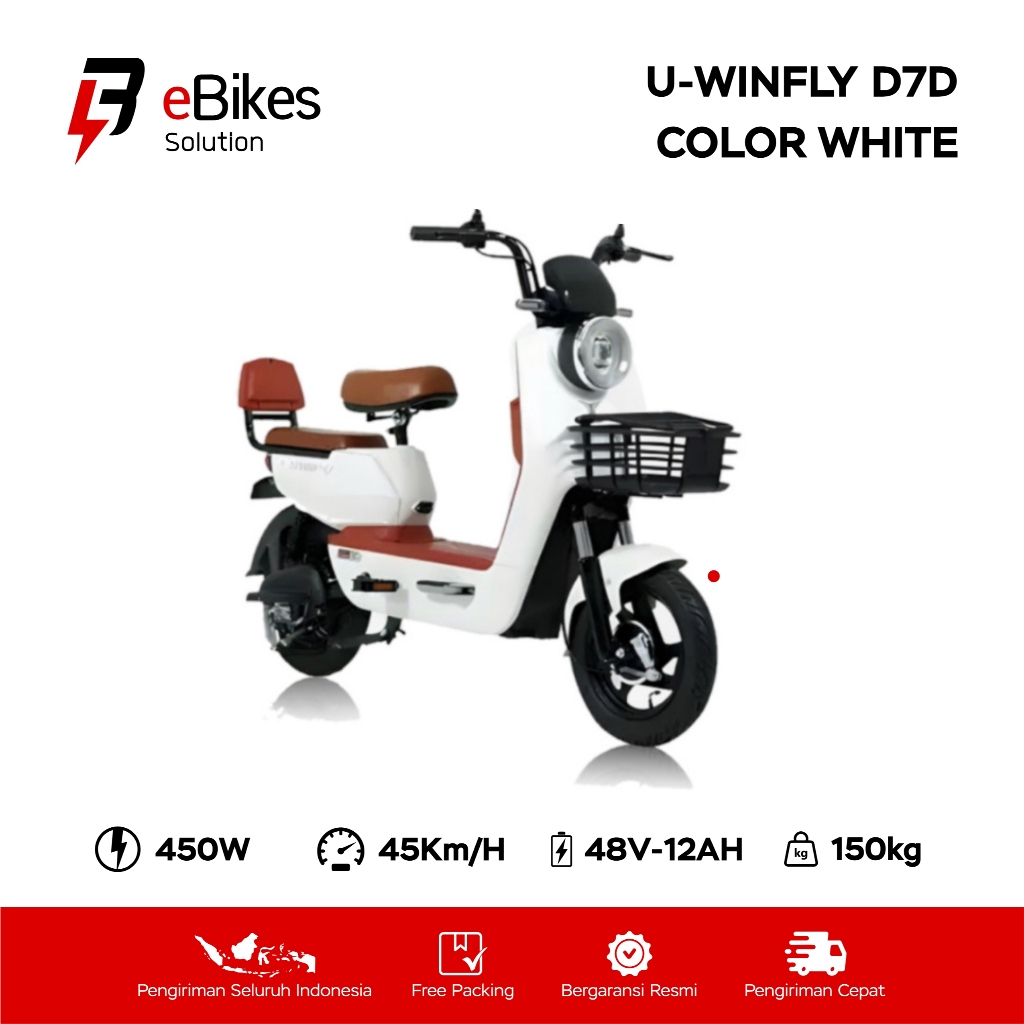 Jual Uwinfly Sepeda Listrik D7D 48V / 12 Ah - Garansi Resmi | Shopee ...