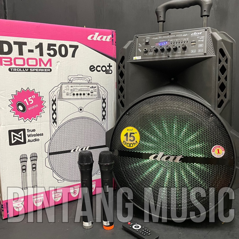 Jual speaker portable DAT DT1507 BOOM ECO+ Original 15 inch bluetooth ...