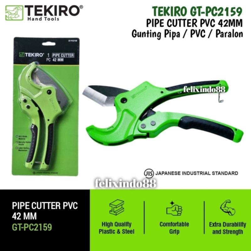 Jual Tekiro Gunting Pipa PVC 42 mm Original Pipe Cutter 2 inch Tubing ...