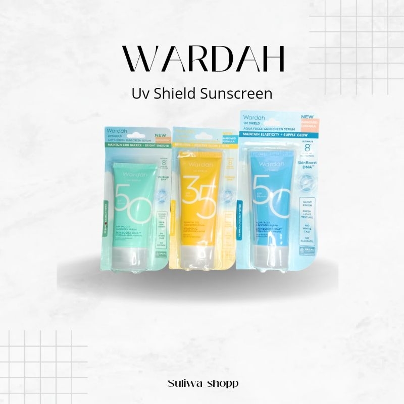 Jual WARDAH UV SHIELD SUNSCREEN SPF 35, 50 BIRU, dan 50 HIJAU | Shopee ...